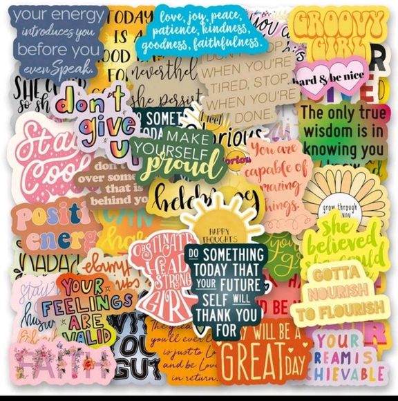Design | 5pcs Inspirational Vinyl Stickers | Poshmark
